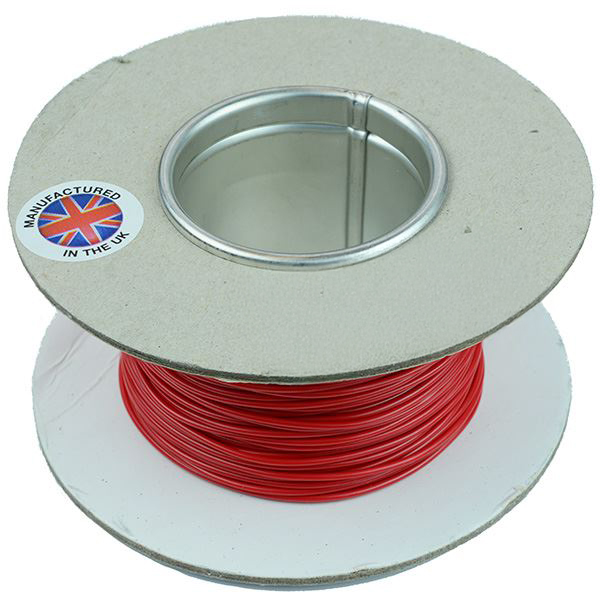AMC 0.75mm² 24/0.20mm Thinwall Cable 100m – Red – AES Export